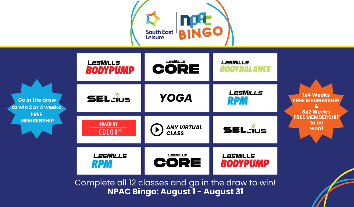 NPAC Bingo: Win Free Membership Weeks! - Noble Park Aquatic Centre